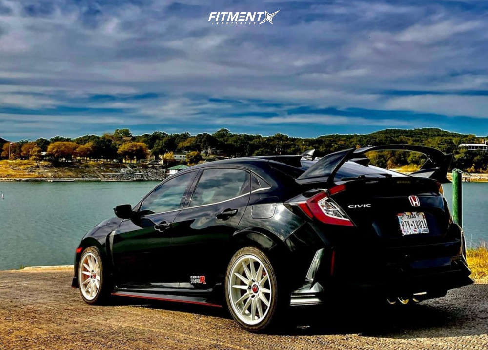 2018 Honda Civic Type R with 18x9.5 Cosmis Racing R1 and Nitto 265x35 ...