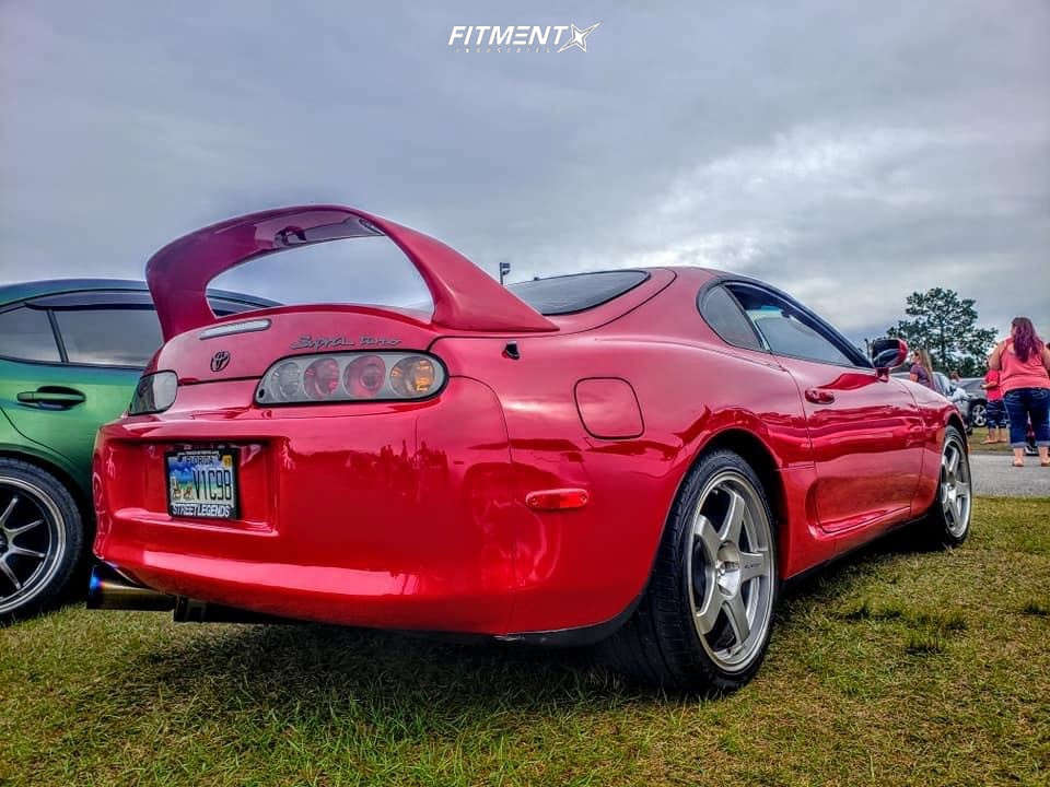 1998 Toyota Supra Twin Turbo with 18x9.5 WedsSport Sa-70 and Achilles ...