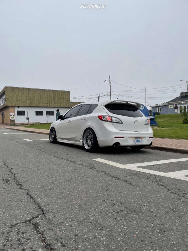 White Mazda 3 Hatchback Modified