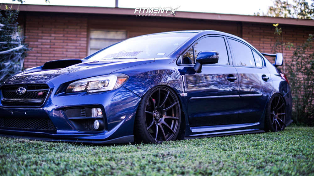 2015 Subaru WRX STI Limited with 19x9.5 Forgestar Cf10 and Falken ...