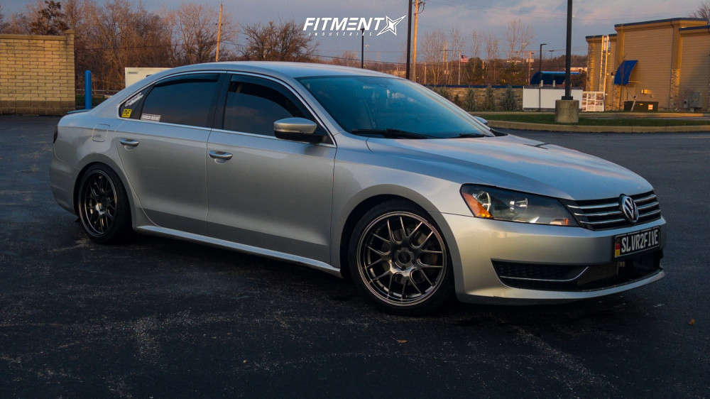 2013 Volkswagen Passat SE with 18x9 XXR 530d and Goodyear 225x35 on ...