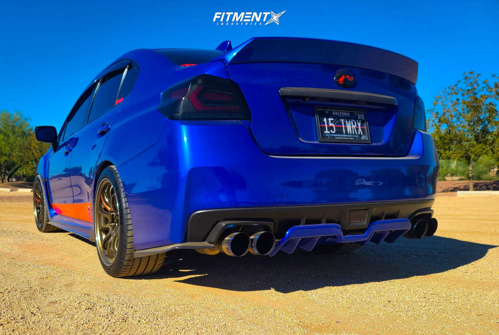 2015 Subaru WRX Premium with 18x9.5 Work Emotion Zr10 and Michelin ...
