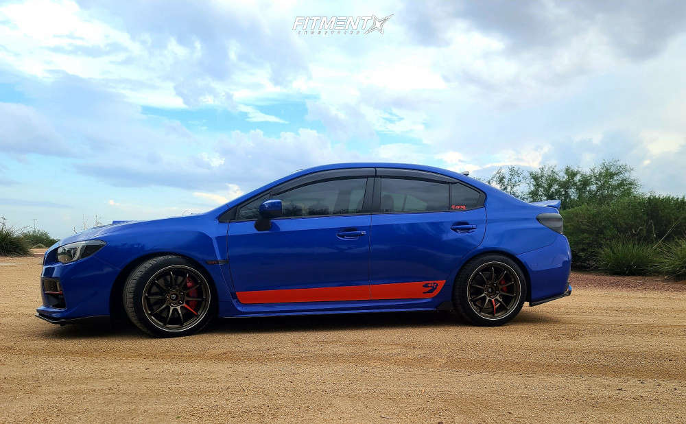 2015 Subaru WRX Premium with 18x9.5 Work Emotion Zr10 and Michelin ...