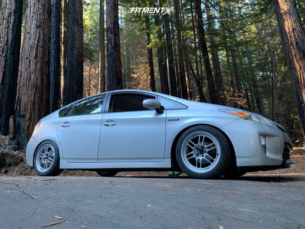 2013 Toyota Prius Two with 17x8 Enkei Rpf1 and Michelin 225x45 on ...