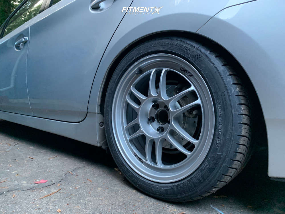 2013 Toyota Prius Two with 17x8 Enkei Rpf1 and Michelin 225x45 on ...