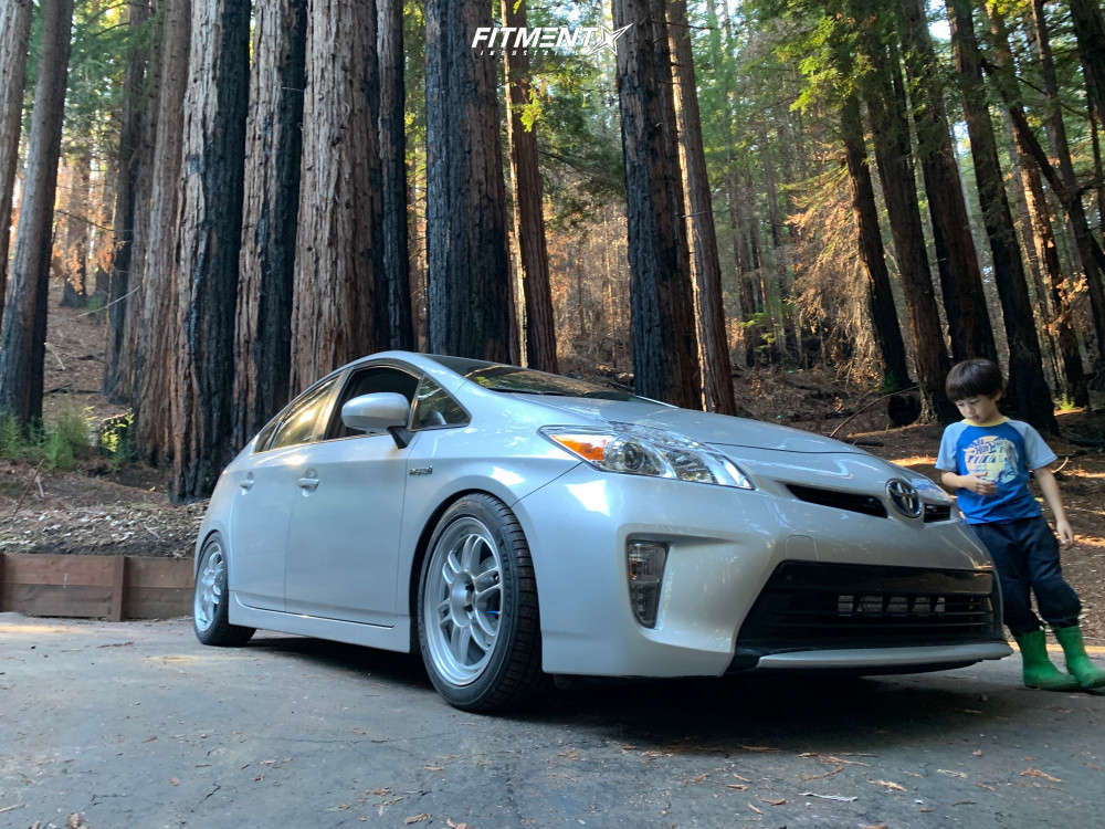 2013 Toyota Prius Two with 17x8 Enkei Rpf1 and Michelin 225x45 on ...