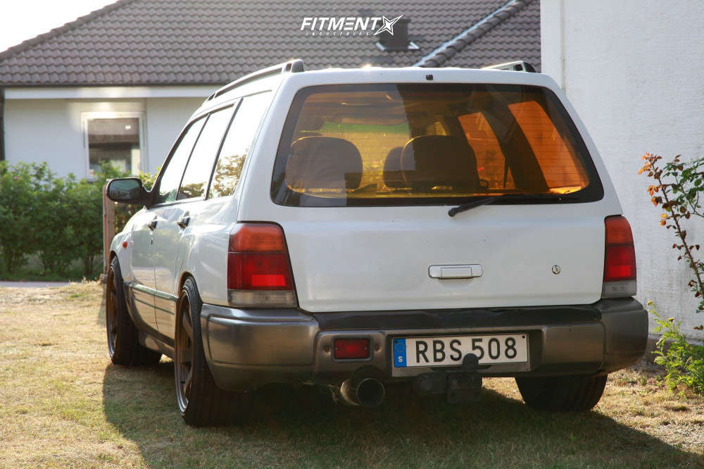 1999 Subaru Forester S with 18x9.5 Japan Racing Jr3 and Kumho 235x40 on ...