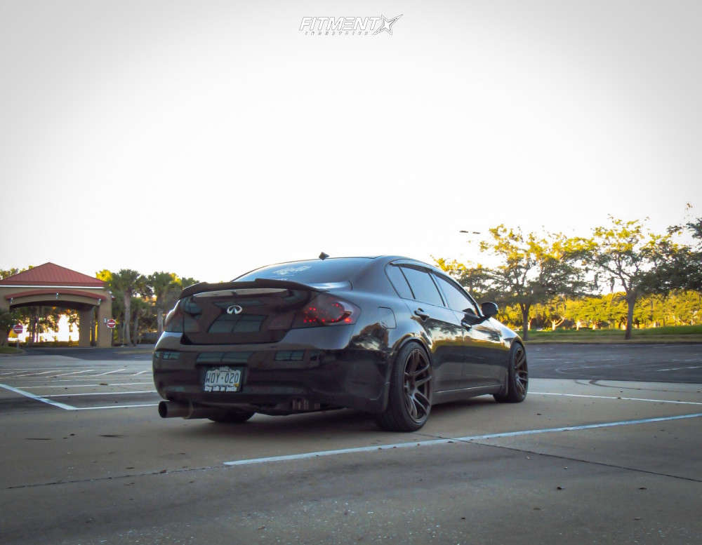2007 INFINITI G35 X with 19x10.5 ESR Cs8 and Lexani 265x35 on Coilovers ...