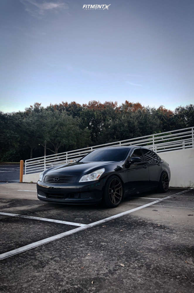 2007 INFINITI G35 X with 19x10.5 ESR Cs8 and Lexani 265x35 on Coilovers ...