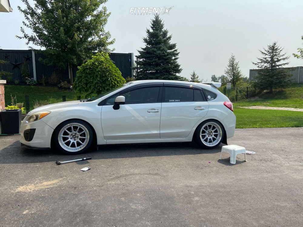 2012 Subaru Impreza Base with 18x9.5 ESR Cs12 and Ironman 235x40 on ...