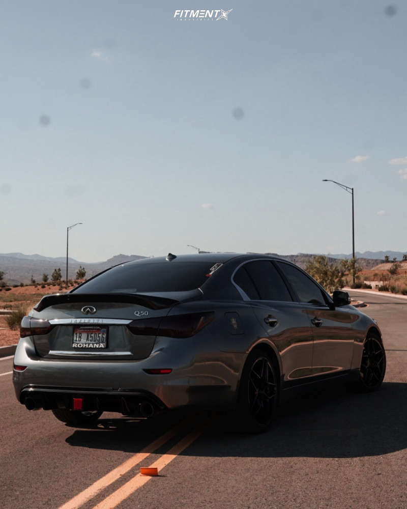 2015 INFINITI Q50 Sport with 19x8.5 Rohana Rfx11 and Toyo Tires 275x75 ...