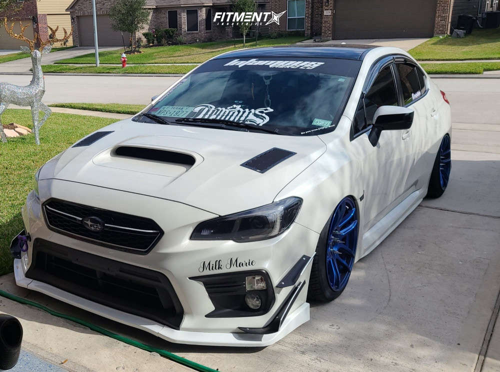 2020 Subaru WRX Premium with 18x9.5 ESR Cs8 and Federal 225x40 on Air ...