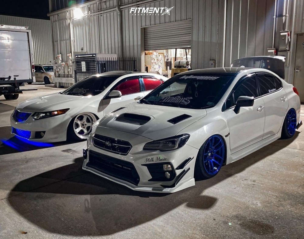 2020 Subaru WRX Premium with 18x9.5 ESR Cs8 and Federal 225x40 on Air ...