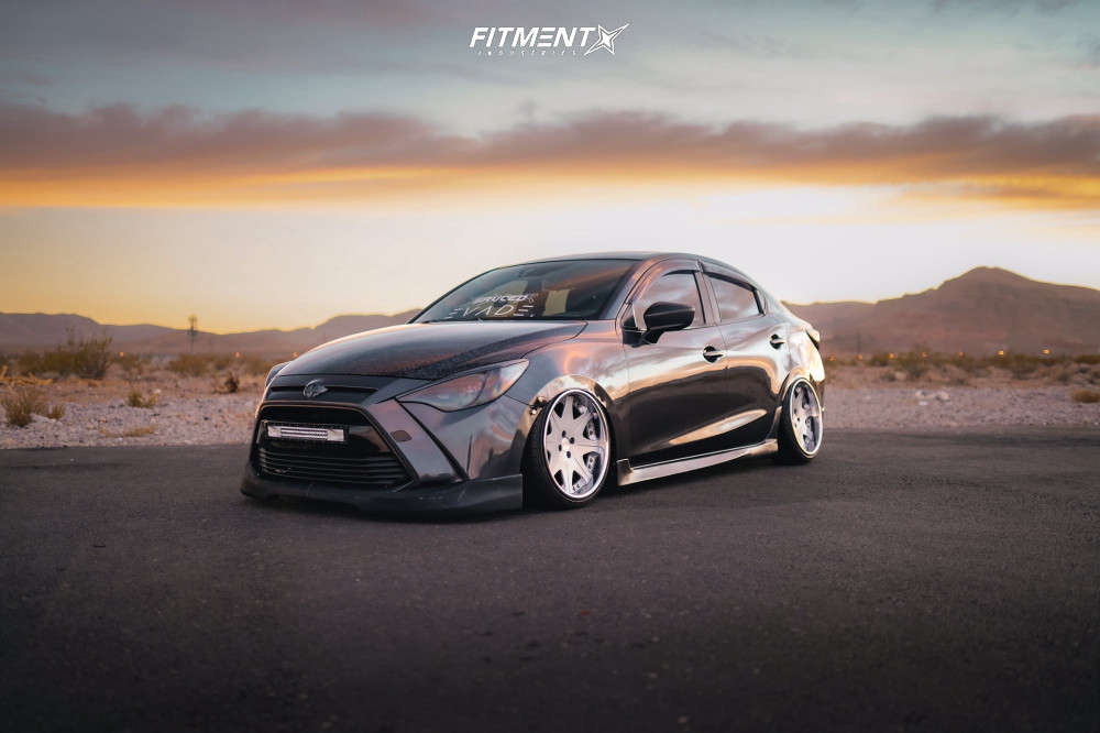 2016 Scion IA Base with 18x9.5 Leon Hardiritt Waffe and Delinte 215x35 ...