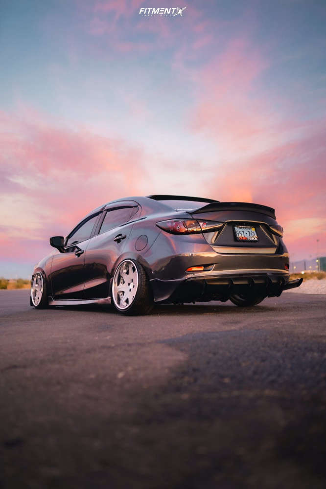2016 Scion IA Base with 18x9.5 Leon Hardiritt Waffe and Delinte 215x35 ...
