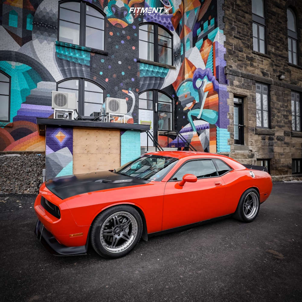 2009 Dodge Challenger R/T with 20x9.5 CCW HYBRID 505 and Continental ...