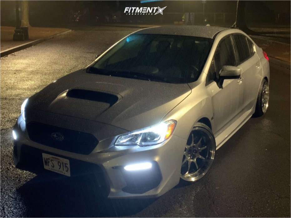 2021 Subaru WRX Base with 18x9.5 Work D9r and Nitto 215x35 on Coilovers ...