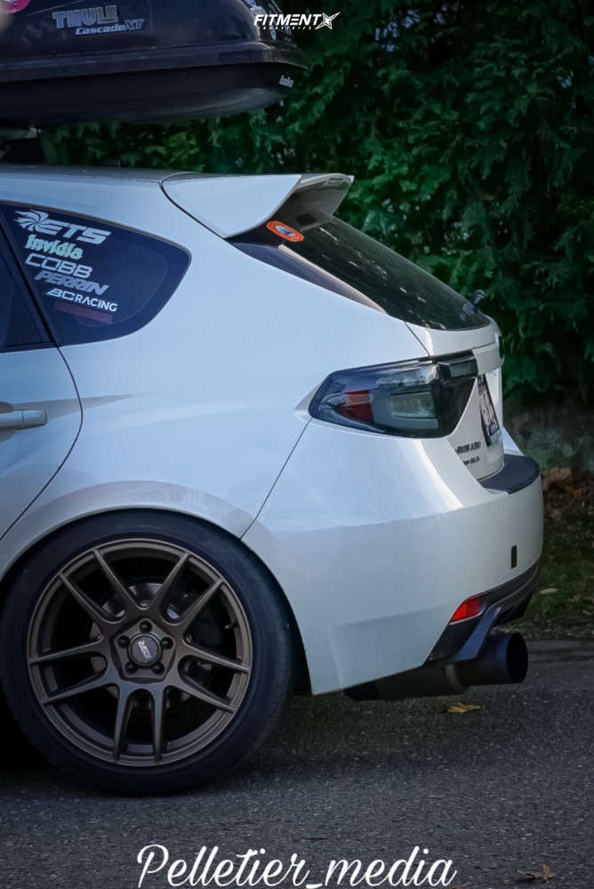 2012 Subaru Impreza WRX with 18x9.5 ESR CS8 and Vercelli 245x40 on ...