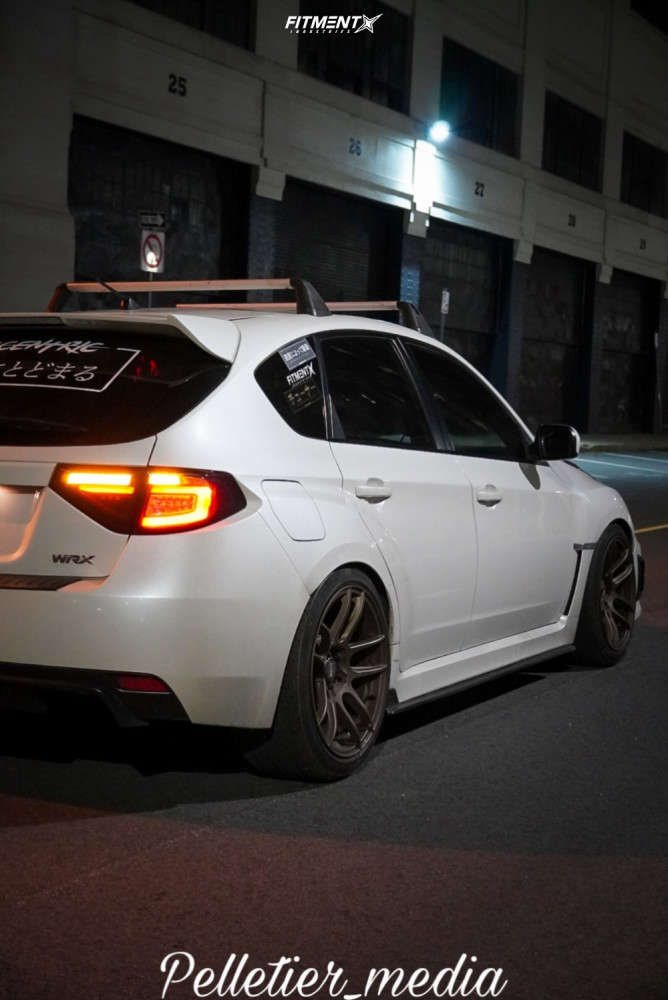 2012 Subaru Impreza WRX with 18x9.5 ESR CS8 and Vercelli 245x40 on ...