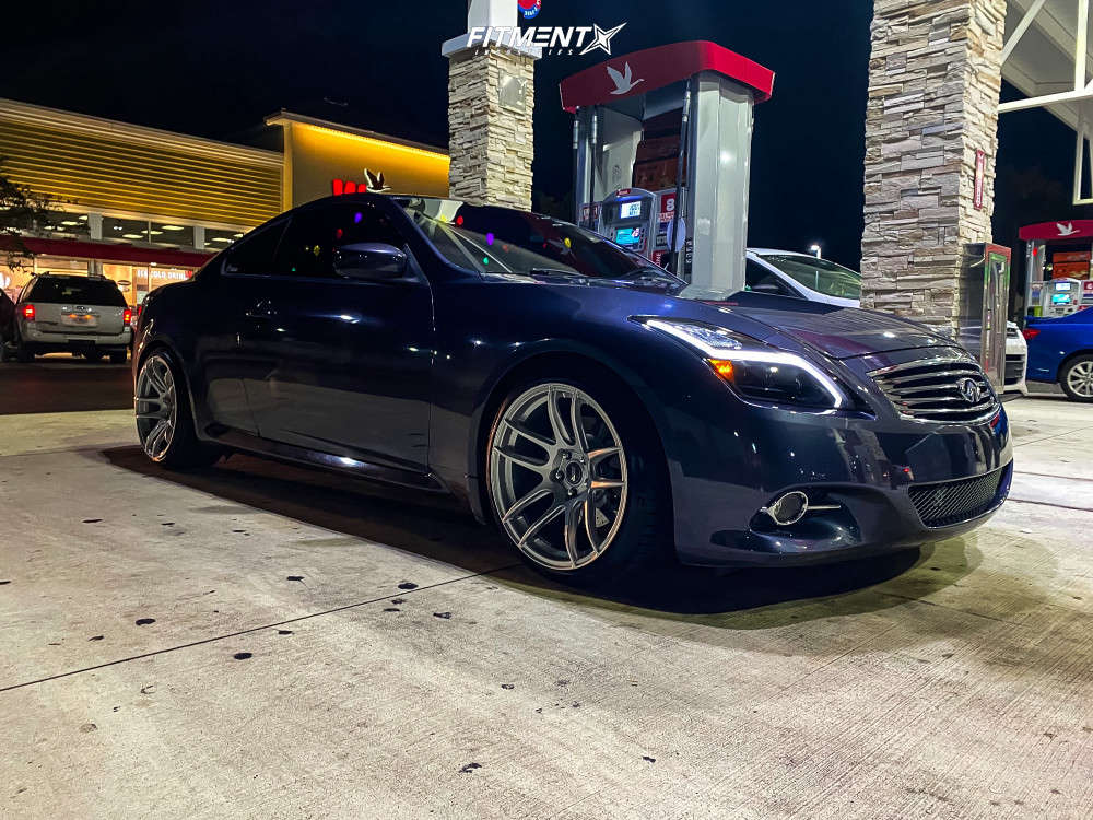 2011 INFINITI G37 X with 19x10.5 ESR Cs8 and Otani 255x35 on Lowering ...