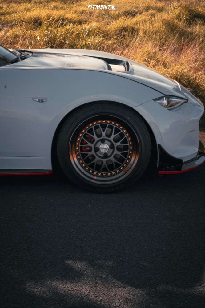 2015 Mazda MX-5 Miata GT with 17x9 Work Meister M1 3p and Bridgestone ...