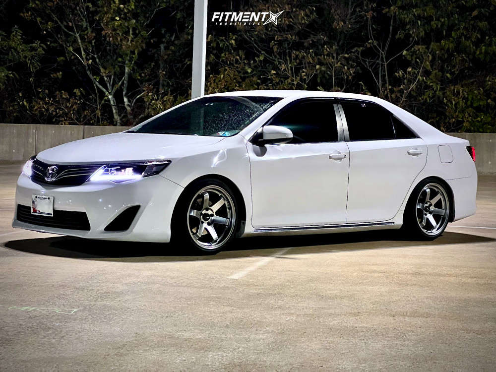 2012 Toyota Camry LE with 18x9.5 AVID1 AV6 and Vercelli 225x40 on Coilovers 1992230 Fitment Industries