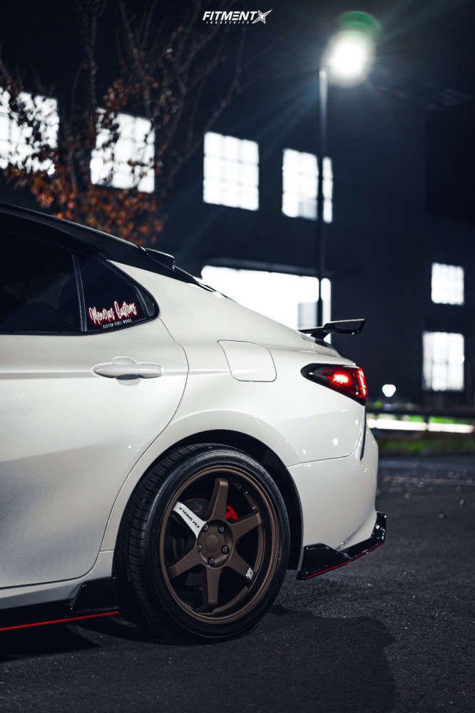 2021 Toyota Camry TRD with 18x8.5 ESR Sr07 and Michelin 245x35 on Stock ...