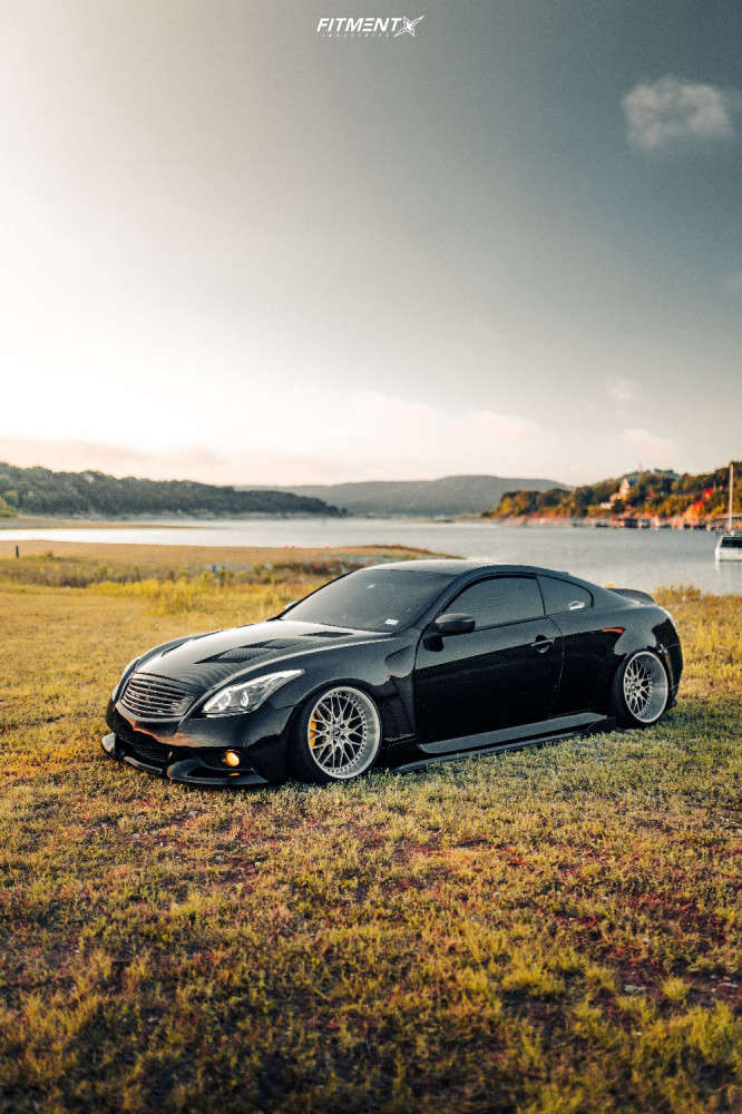 2010 INFINITI G37 Sport with 19x10.5 Work Rezax Ii and Federal 235x35 ...