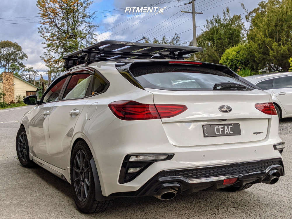 2020 Kia Forte5 GT with 16x7 Enkei Sc46 and Nankang 215x60 on Lowering ...