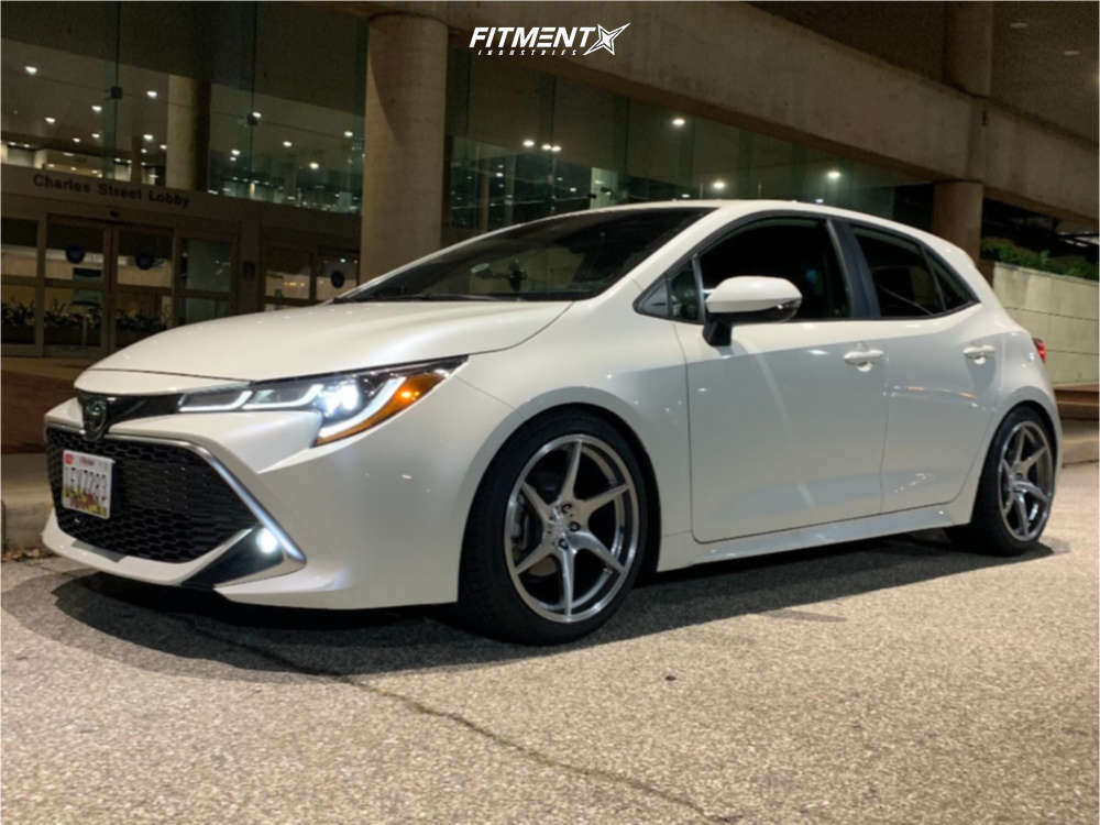 2020 Toyota Corolla XSE with 18x9.5 Anovia Titan and Continental 245x40 ...