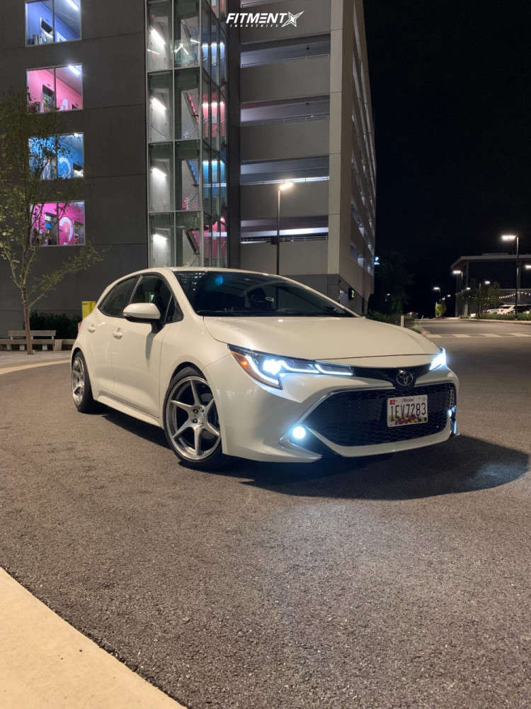 2020 Toyota Corolla XSE with 18x9.5 Anovia Titan and Continental 245x40 ...