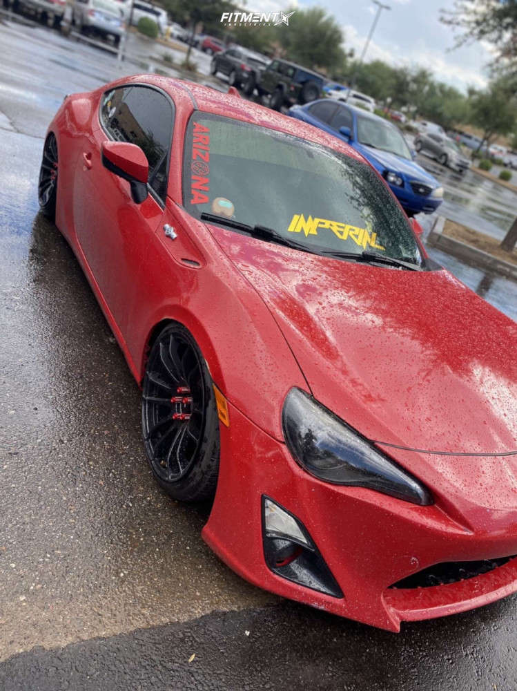 2015 Scion FR-S Base with 18x9.5 AVID1 AV20 and Nexen 215x35 on Coilovers | 1999225 | Fitment ...