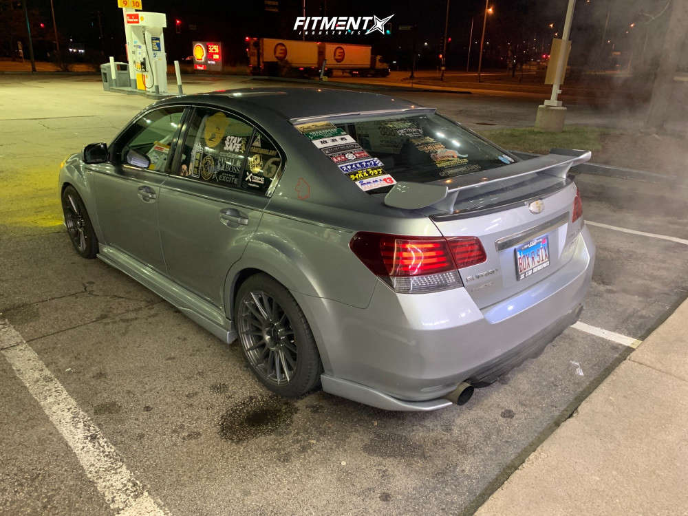2012 Subaru Legacy 3.6R with 18x9 Konig Rennform and Continental 255x40 ...