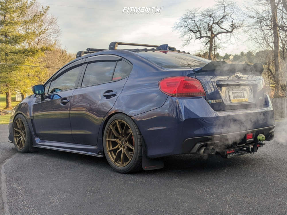 2018 Subaru WRX Limited with 18x9.5 Option Lab R716 and Michelin 265x35 ...