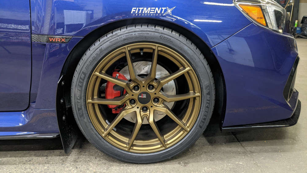 2018 Subaru WRX Limited with 18x9.5 Option Lab R716 and Michelin 265x35 ...