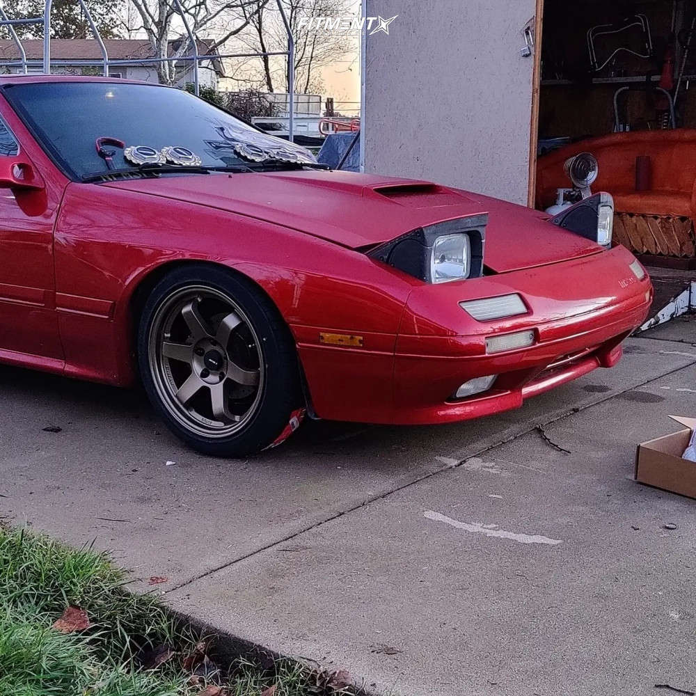 1990 Mazda RX-7 GXL with 17x8 AVID1 AV6 and Vercelli 215x45 on ...