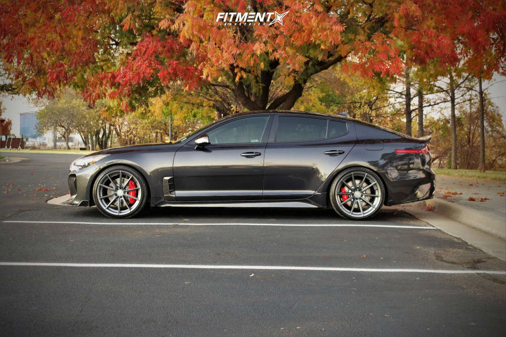 2019 Kia Stinger GT with 20x9 Curva C46 and Delinte 245x35 on Lowering Springs | 2004028 ...