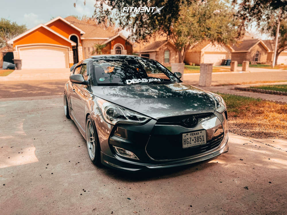 2016 Hyundai Veloster Base with 18x9 Enkei Rpf1 and Achilles 225x40 on ...
