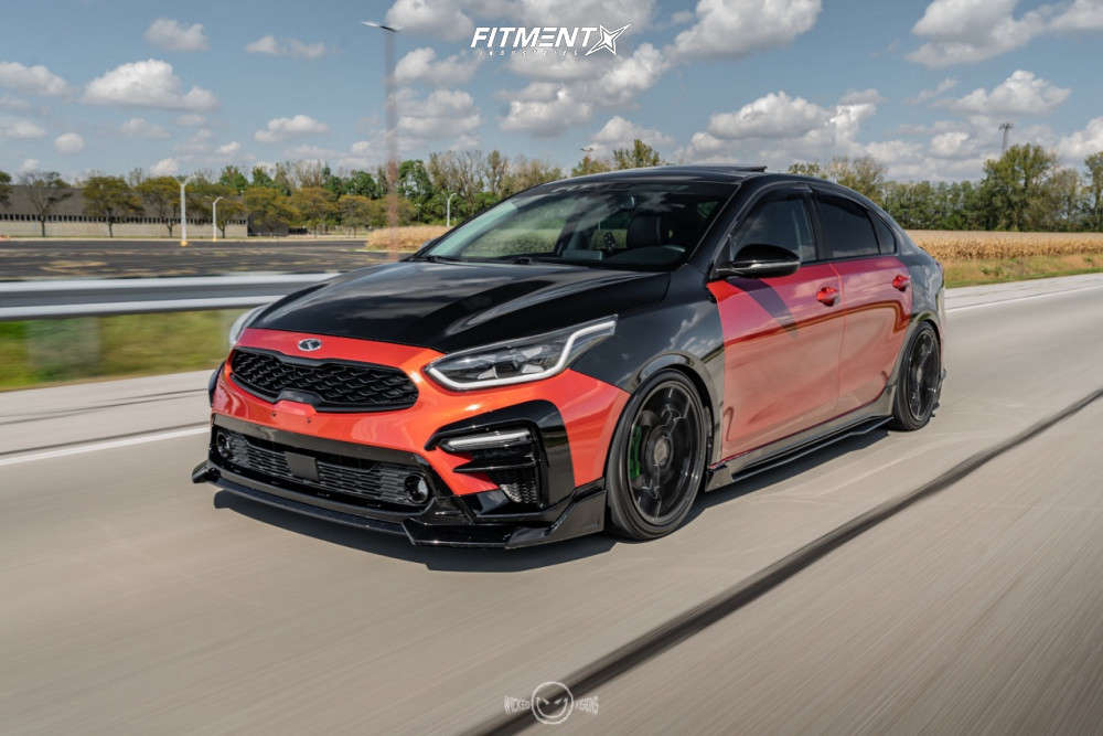 2019 Kia Forte EX Premium with 18x8 Helo He907 and Nitto 215x40 on ...