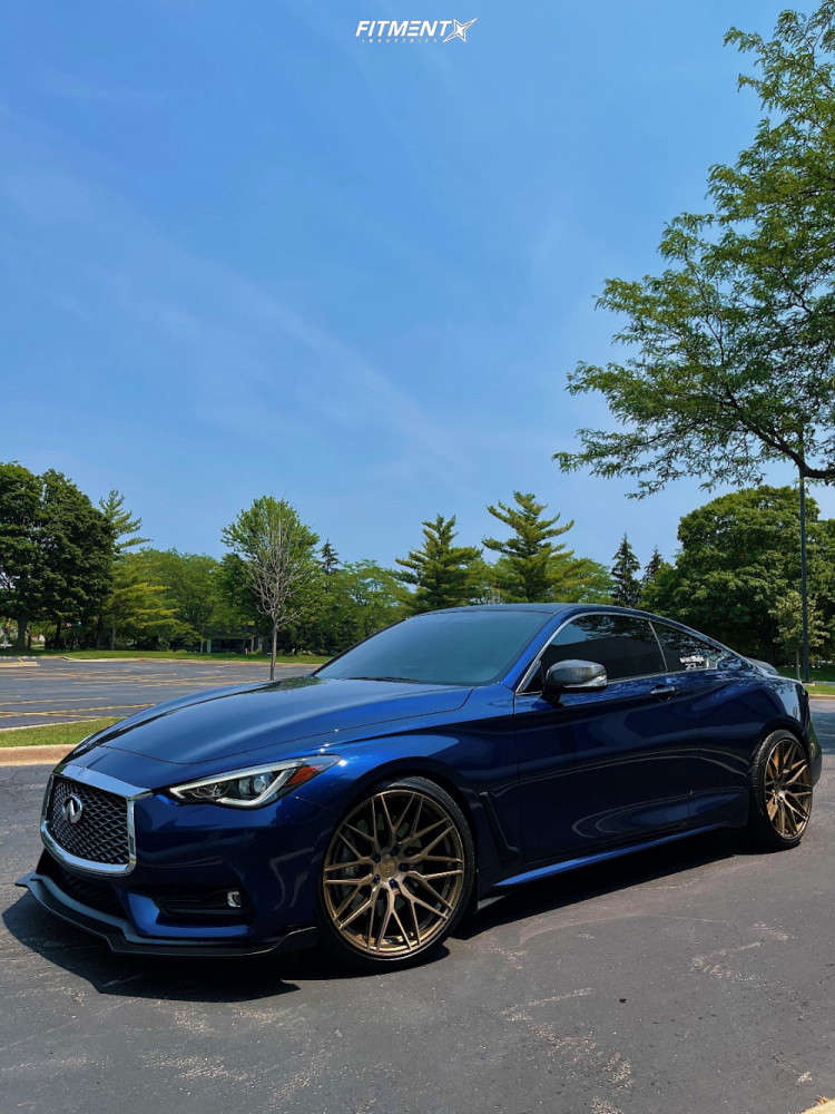 2017 INFINITI Q60 Sport with 20x10 F1R F103 and Falken 255x35 on | 2006593 | Fitment Industries