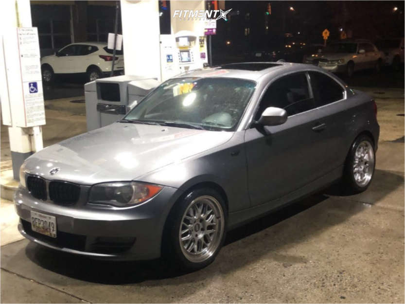 2011 BMW 128i Base with 18x8.5 ESR Cr1 and Vercelli 255x35 on Stock ...