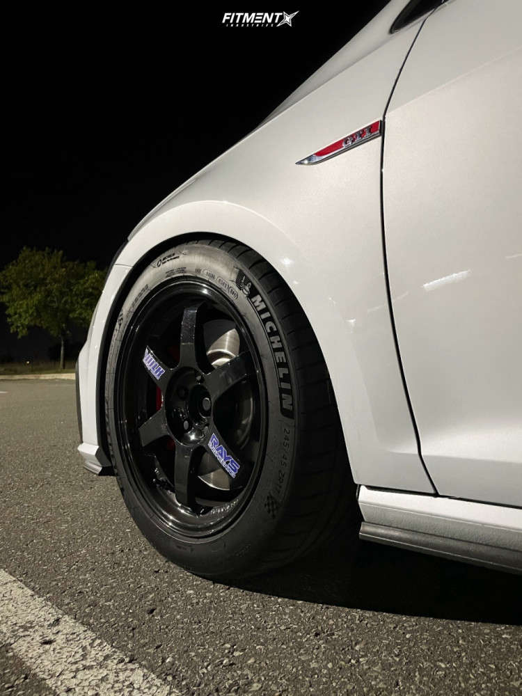 2019 Volkswagen GTI Base with 17x8.5 Volk Te37sl Black Edition Ii and ...