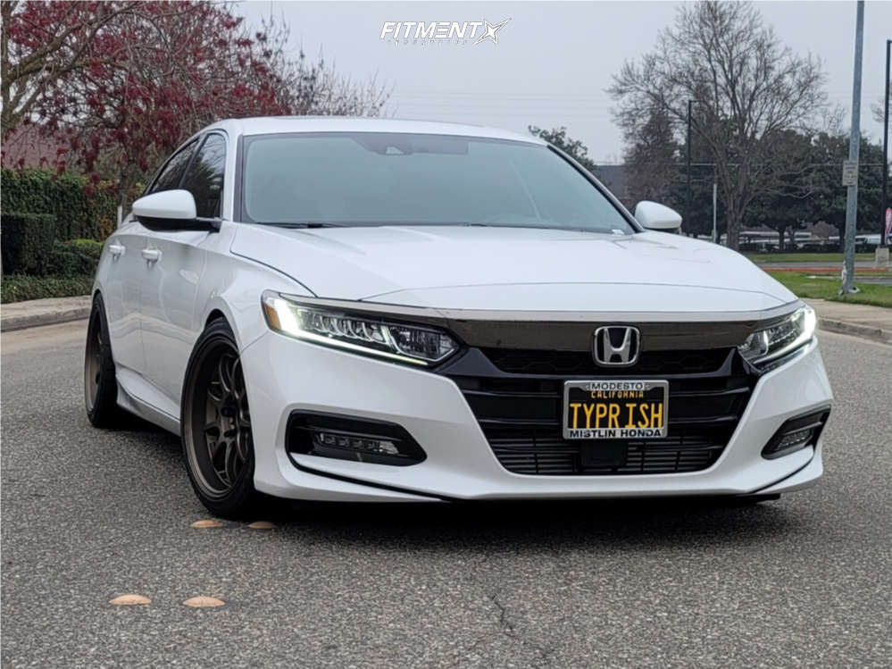 2019 Honda Accord Sport with 18x9.5 Work D9r and Falken 265x35 on ...