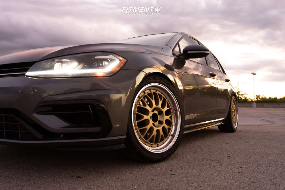 2018 Volkswagen Golf R Base with 18x9 BBS E88 and Bridgestone 265x35 on ...