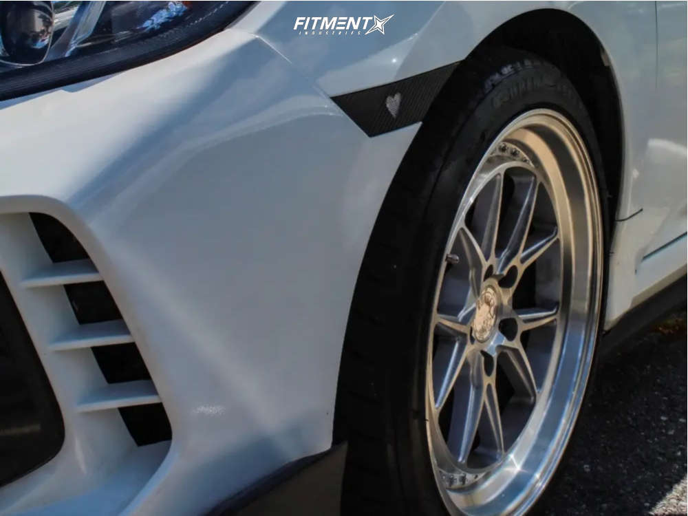 2018 Honda Civic LX with 18x9.5 Aodhan Ds08 and Yokohama 225x40 on ...