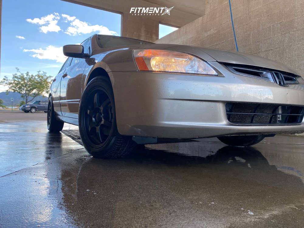 2003 Honda Accord EX with 17x7.5 Konig Backbone and Continental 215x55 ...