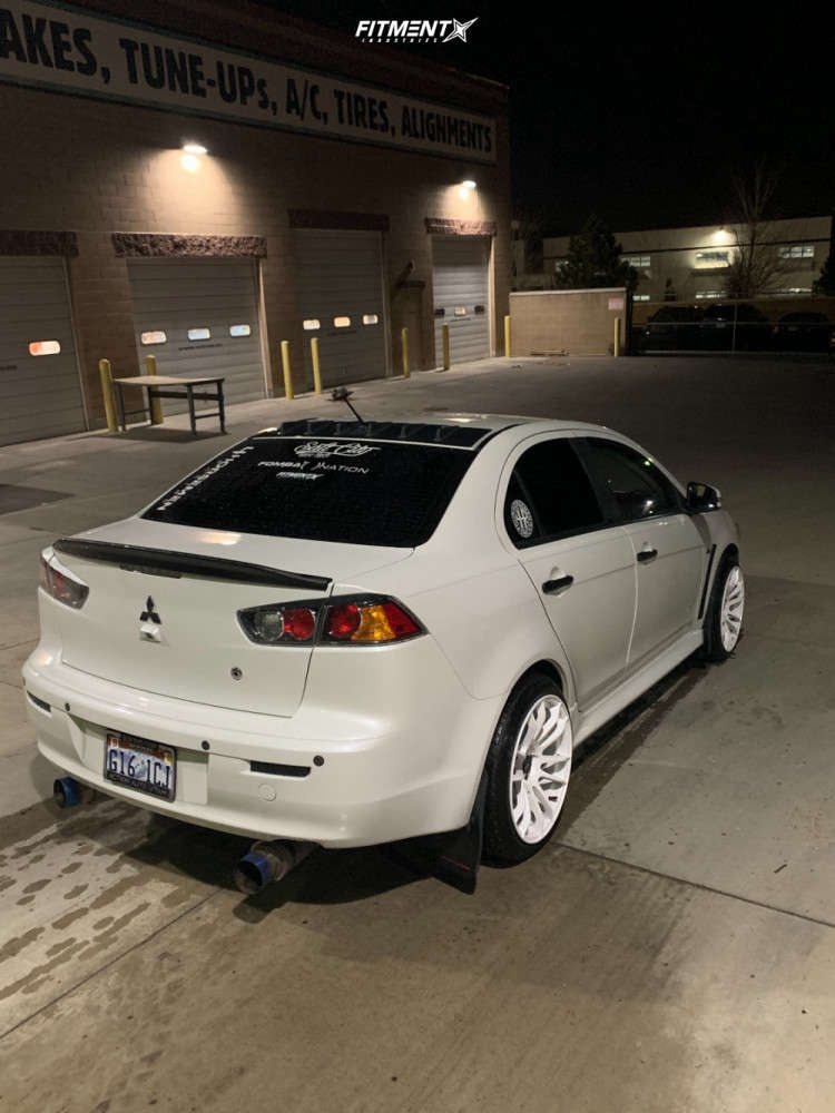 2016 Mitsubishi Lancer SEL with 18x9.5 AVID1 AV20 and Vercelli 225x40 ...