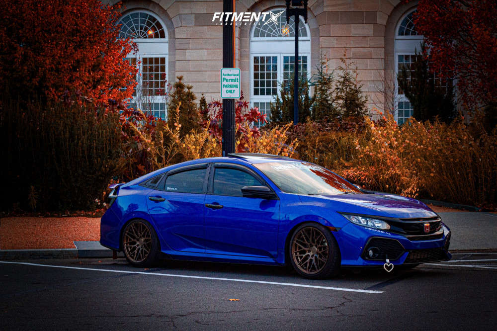 2018 Honda Civic Si with 18x9.5 F1R F103 and Michelin 235x40 on ...