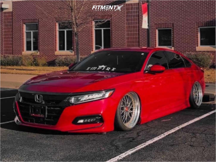 2018 Honda Accord Sport with 20x9.5 Work Rezax Ii and Delinte 225x35 on ...