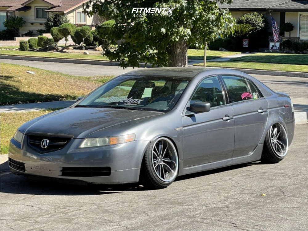 2006 Acura TL Base with 18x10.5 Weds Kranze Chrishna and Ohtsu 225x40 ...